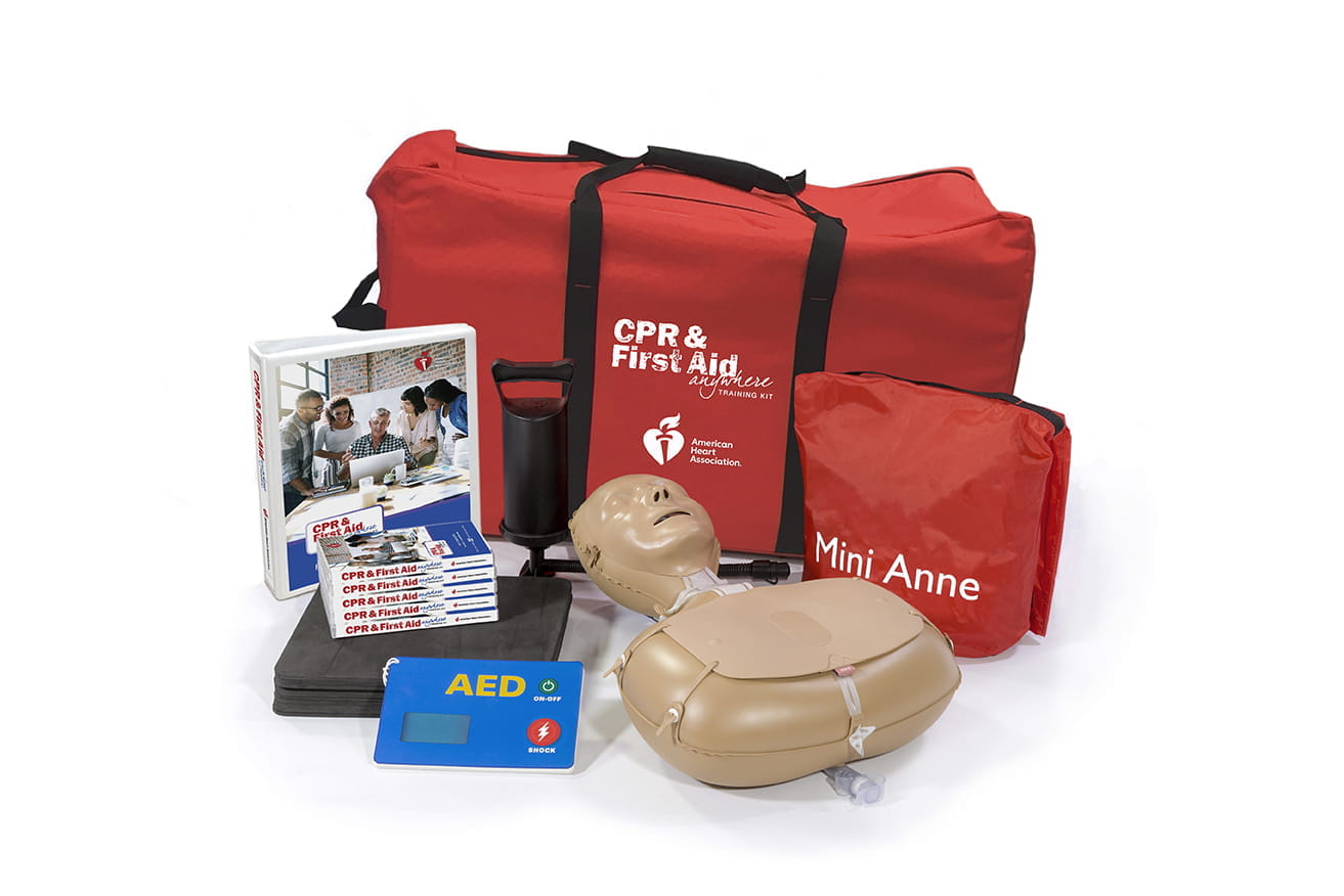 CPR & First Aid Anywhere Training Kit | American Heart Association CPR ...