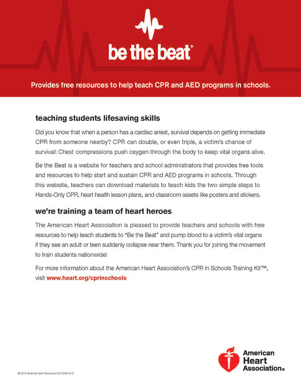 Be the Beat | American Heart Association CPR & First Aid