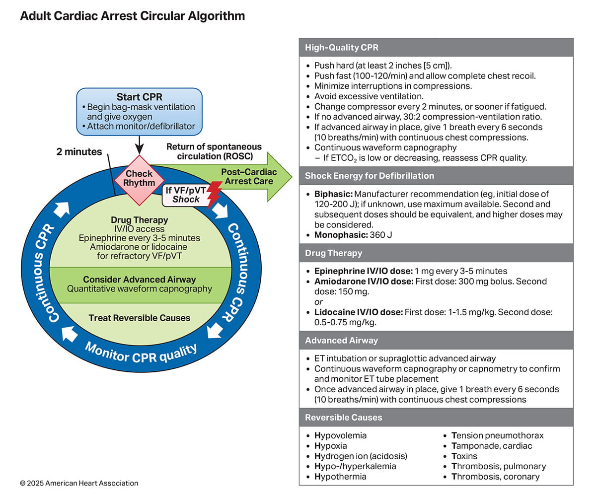 Part 9: Adult Advanced Life Support | American Heart Association CPR ...